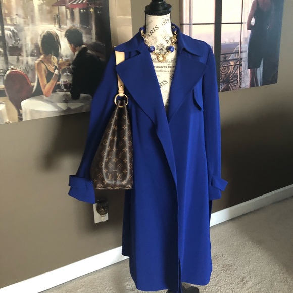 Theory | Jackets & Coats | Theory Cosmic Blue Trench Coat Nwt | Poshmark